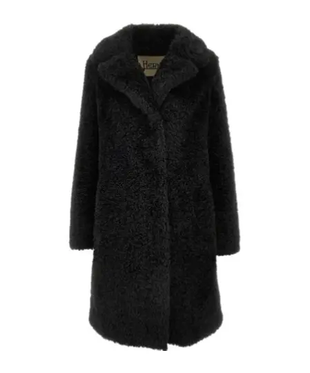 Herno Long Sleeve Lapel Collar Coat
