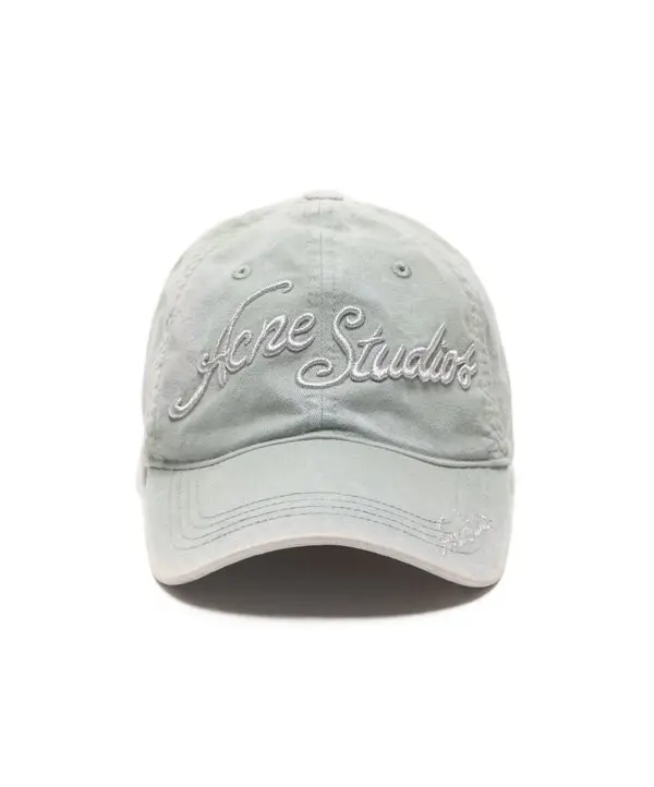 Acne Studios Embroidered Logo Baseball Cap - Mist Grey