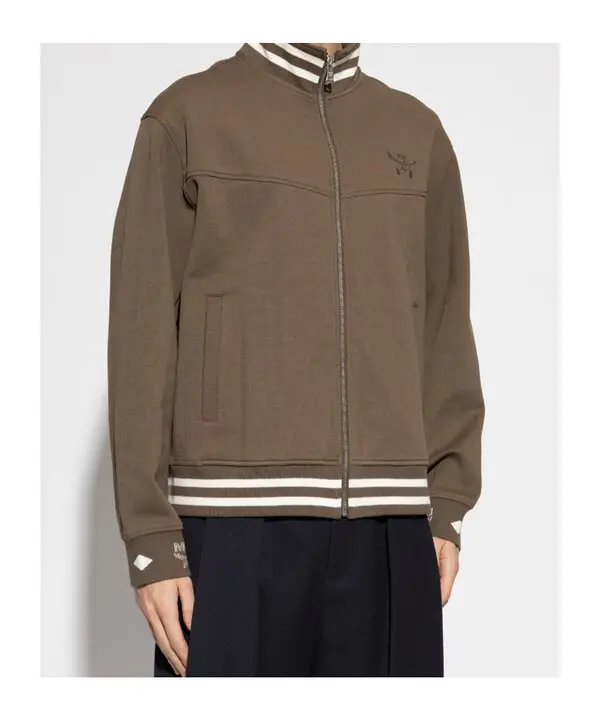Mcm Long-sleeved Zippered Sweatshirt