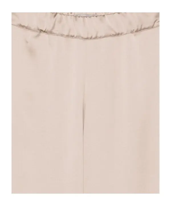 D.exterior Satin Wide-leg Pants - Nude
