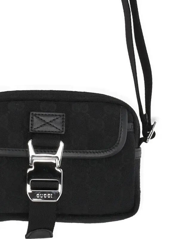 Gucci Gg Logo Engraved Mini Messenger Bag