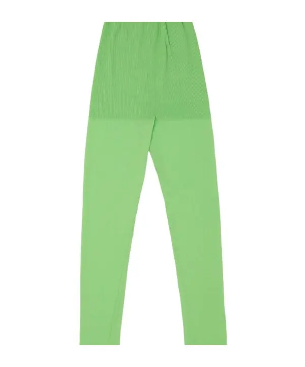 Paloma Wool Ribbed Sheer Knit Cropped Pants - Green