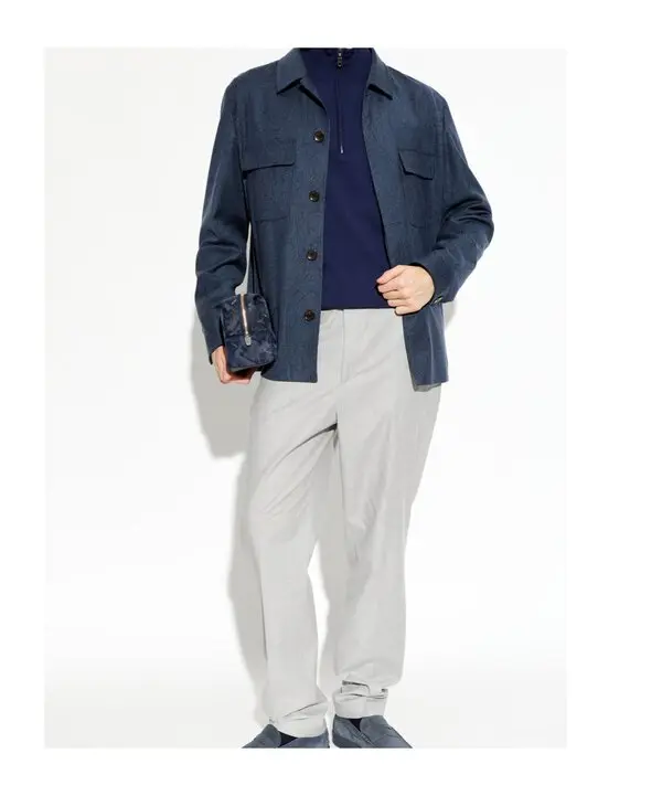 Etro Logo Embroidered Half-zip Sweater