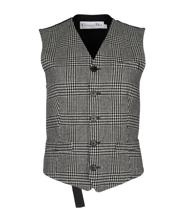 Dior Plaid V-neck Gilet