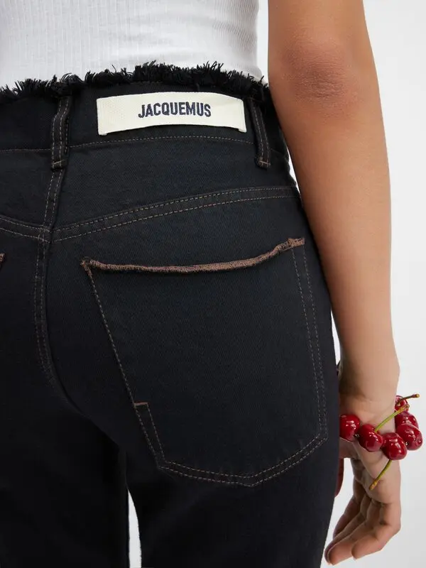 Jacquemus Frayed Cropped Jeans