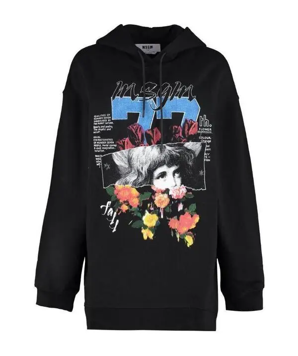 MSGM Graphic Print Hoodie
