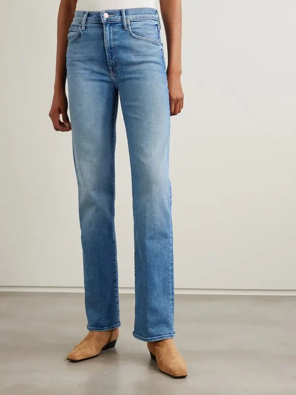 MOTHER The Kick It High-rise Jeans - Blue