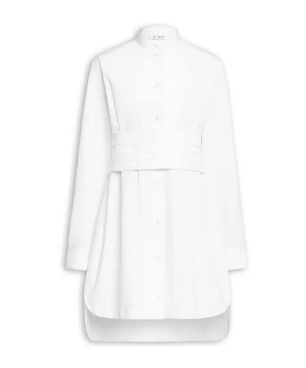 Alaïa Cotton Poplin Wrap Dress