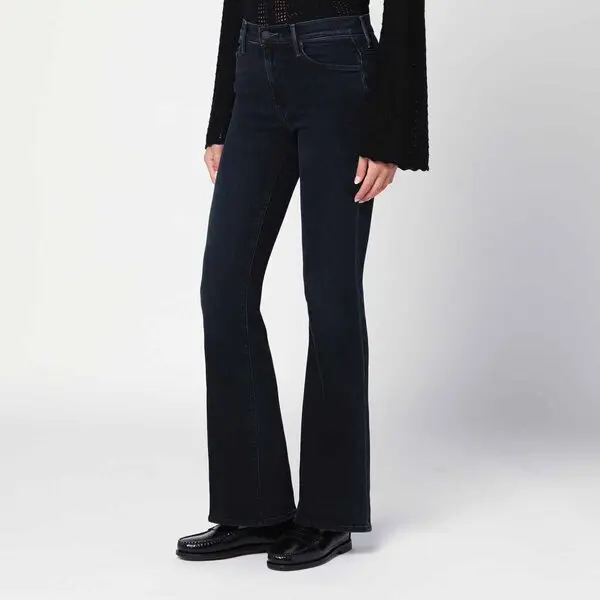 MOTHER The Weekender Flared Jeans - Black