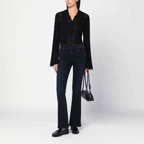 MOTHER The Weekender Flared Jeans - Black