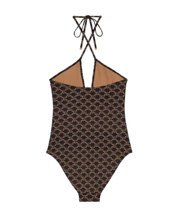 Celine Monogram Matte Jersey Swimsuit