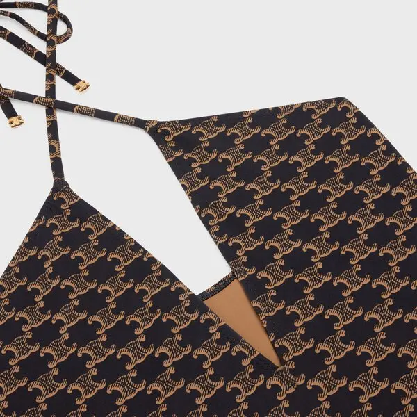 Celine Monogram Matte Jersey Swimsuit