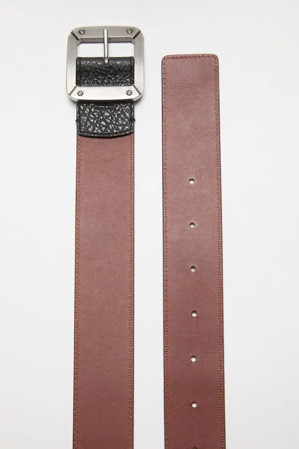 Acne Studios Reversible Belt - Black/brown