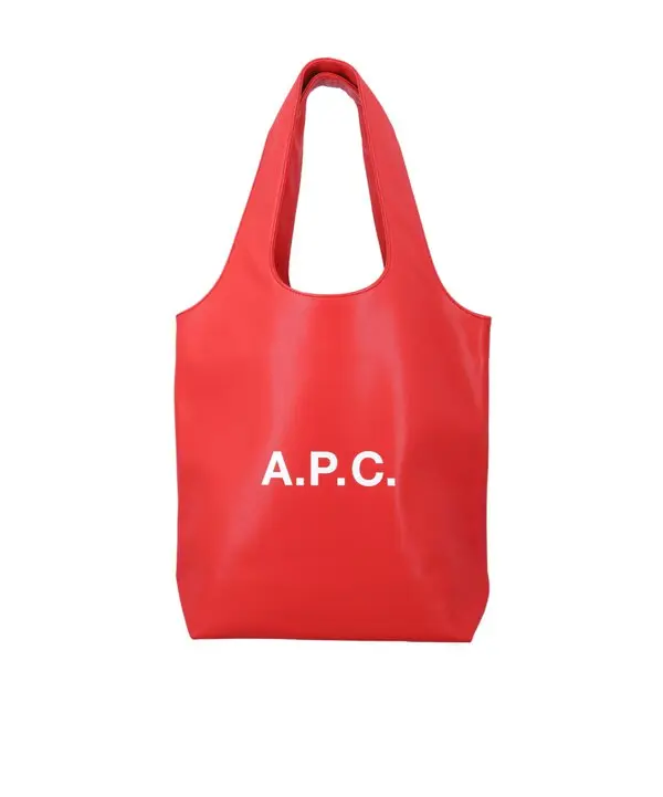 A.p.c. Ninon Small Logo Tote Bag - Red