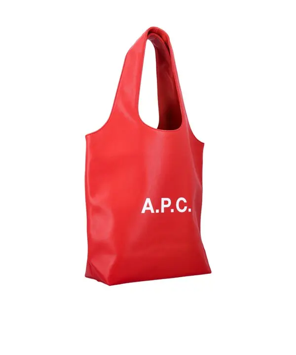 A.p.c. Ninon Small Logo Tote Bag - Red