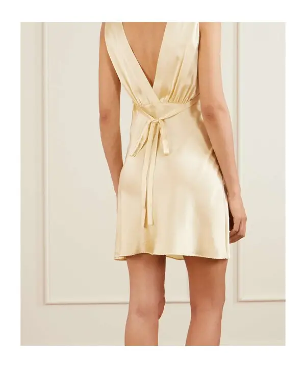 Chloé Sleeveless V-neck Lace Trimmed Dress