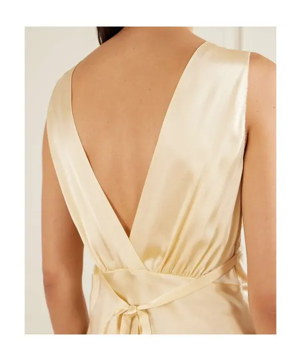 Chloé Sleeveless V-neck Lace Trimmed Dress