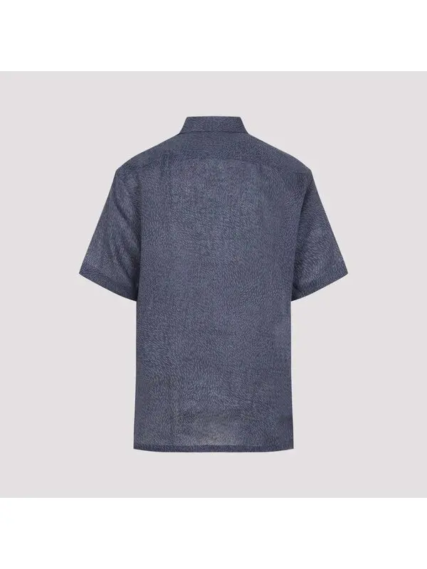 Brioni Textured Cuban Short-sleeve Shirt - Gray