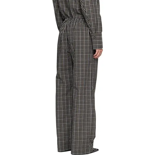 RÓHE Plaid Wide-leg Trousers