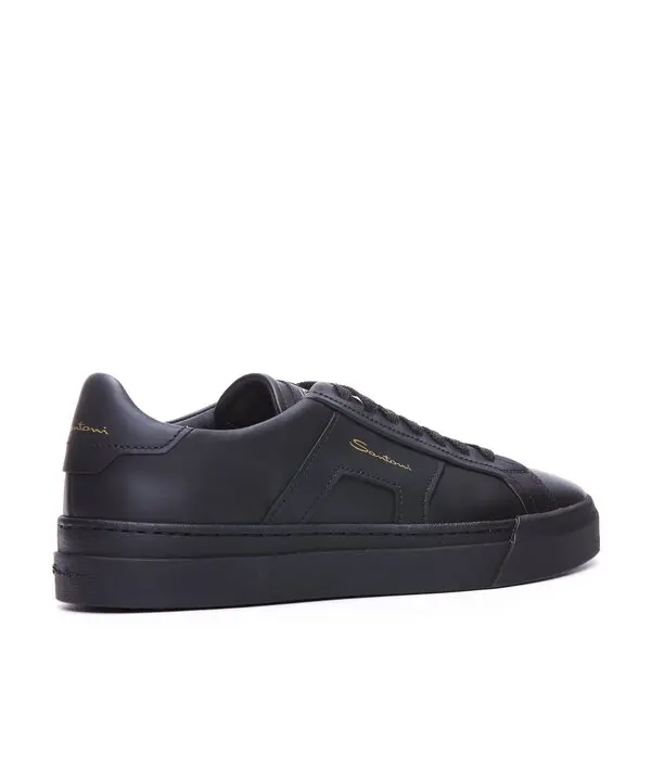 Santoni Logo Lace-up Low-top Sneakers