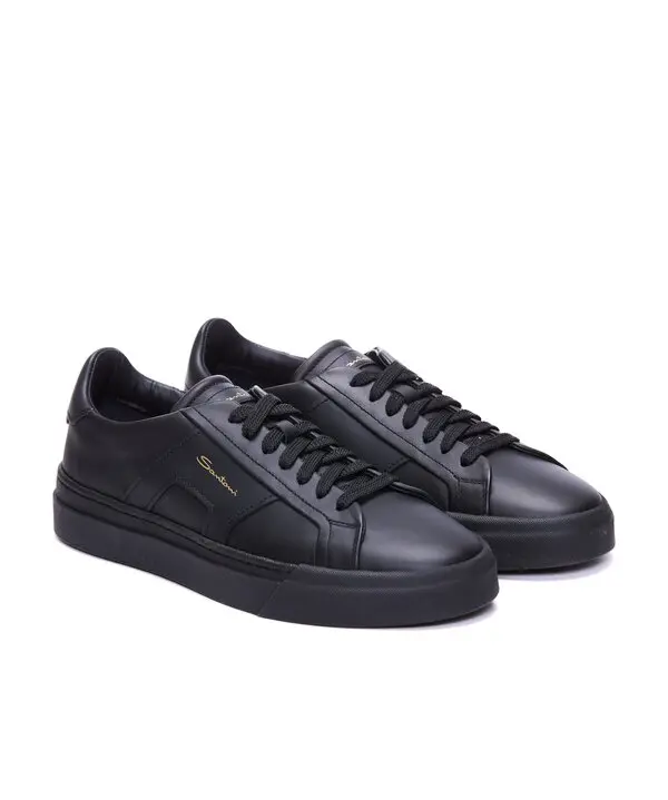 Santoni Logo Lace-up Low-top Sneakers