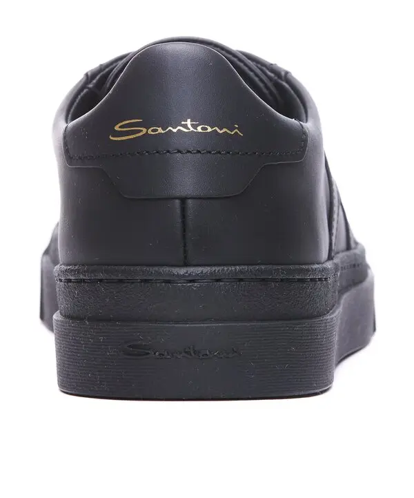 Santoni Logo Lace-up Low-top Sneakers