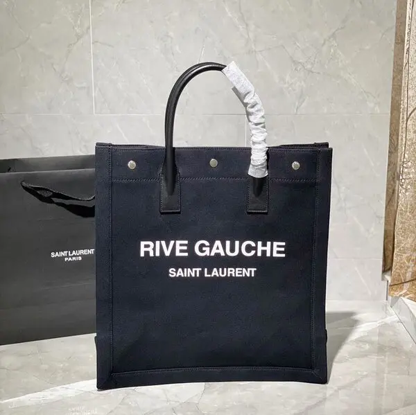Saint Laurent Rive Gauche Tote Bag - Black
