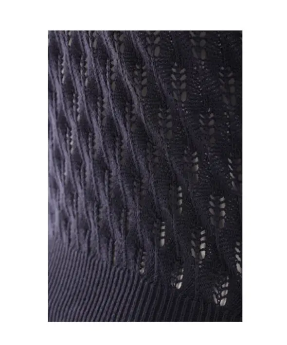 NAMACHEKO Round Neck Long Sleeve Knit Sweater With Gem Embellishment