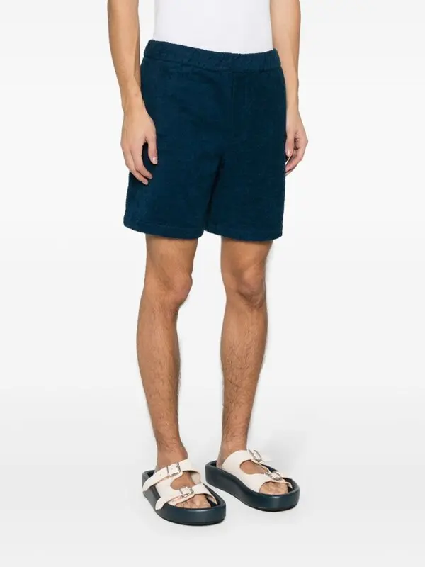 Prada Logo Plaque Mid-rise Shorts