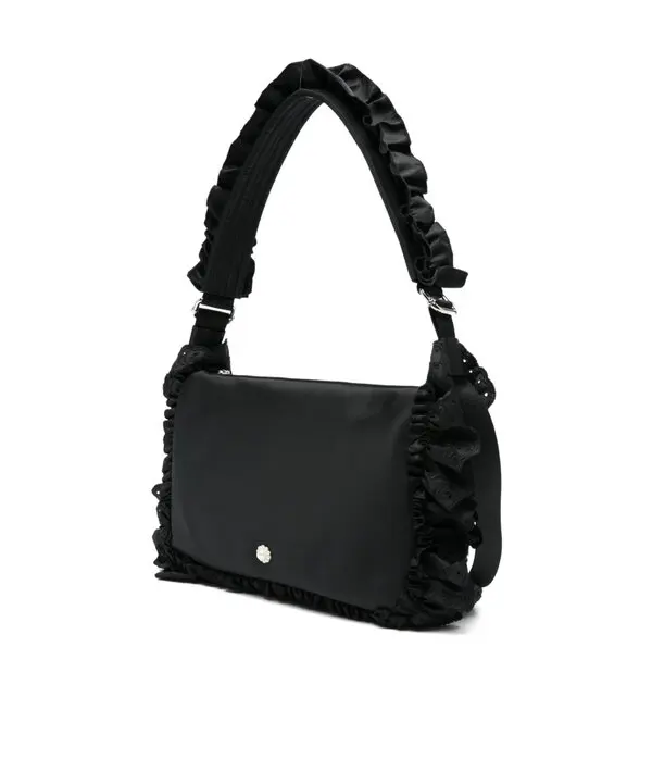 Simone Rocha Pillowcase Ruffled Shoulder Bag - Black