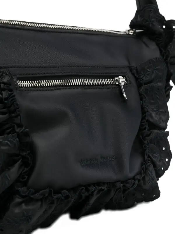 Simone Rocha Pillowcase Ruffled Shoulder Bag - Black