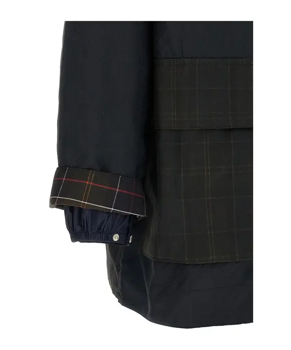 Barbour X Ganni Waxed Duffle Coat - Black