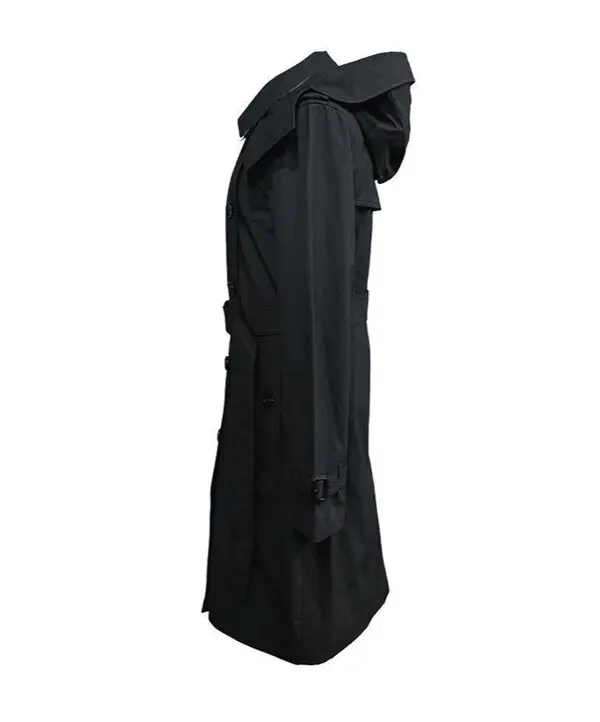 Burberry Long-sleeved Trench Coat - Black