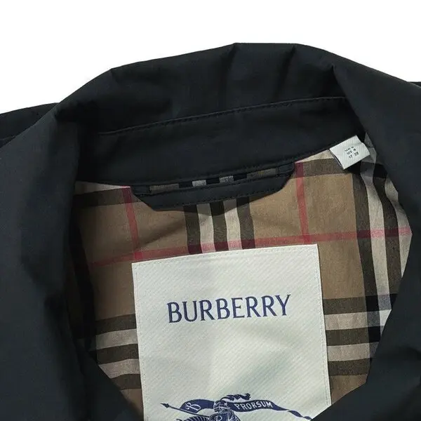 Burberry Long-sleeved Trench Coat - Black