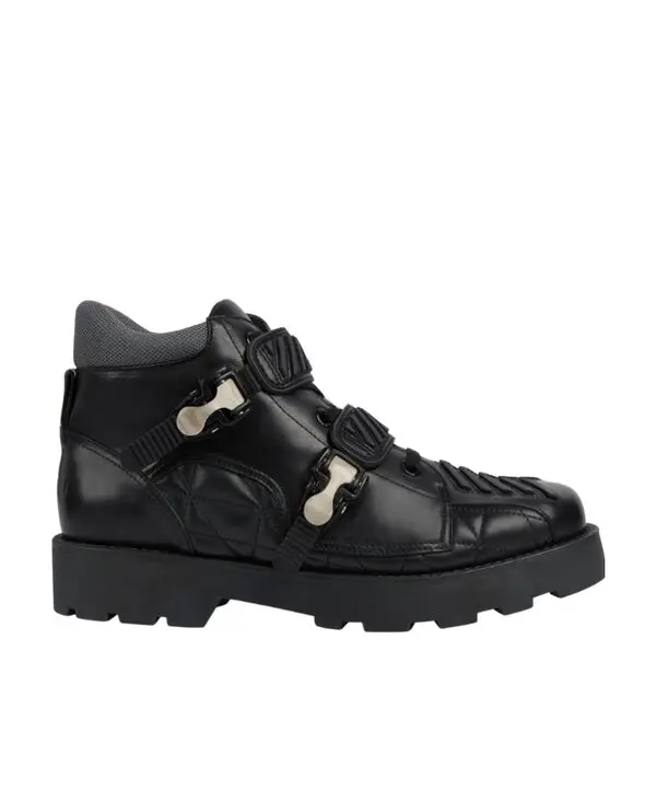 Gucci Buckled Leather Ankle Boots
