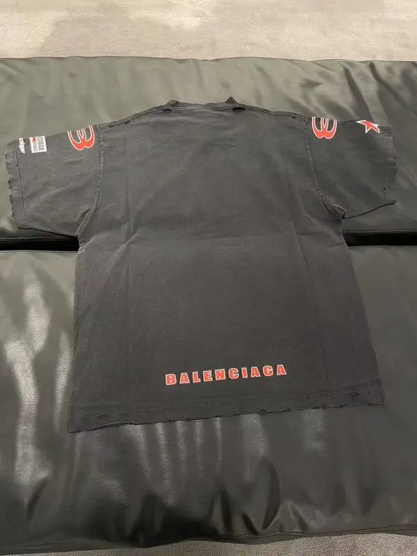 Balenciaga Logo Printed Crewneck T-shirt