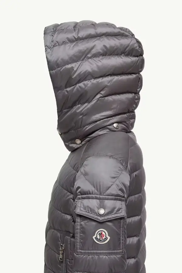 Moncler Lauros Hooded Down Jacket - Grey