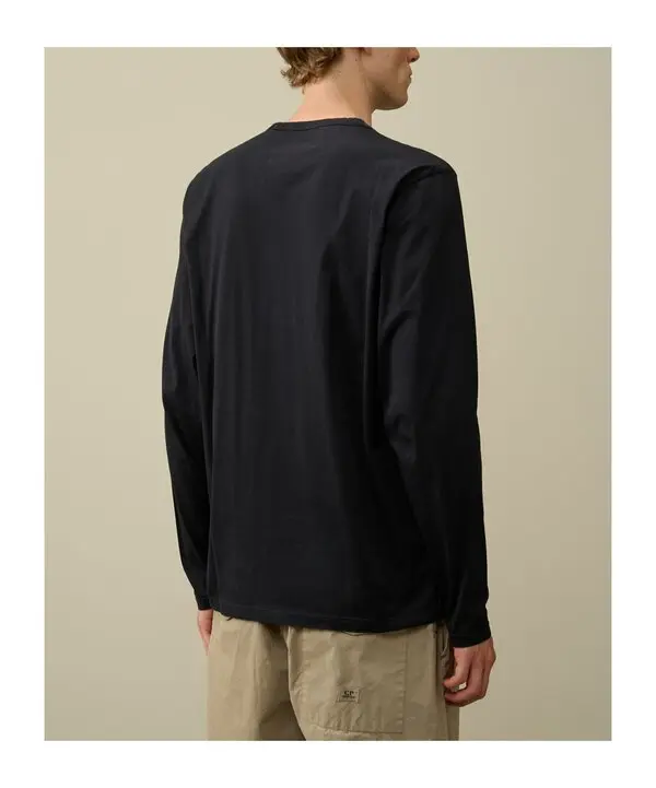 C.P. COMPANY Logo Patch Crewneck T-shirt