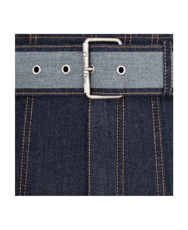 Dior Multi-pocket Belted Denim Trousers