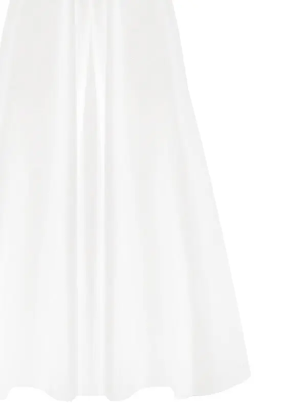 Alaïa V-neck Midi Dress With Criss-cross Back Straps