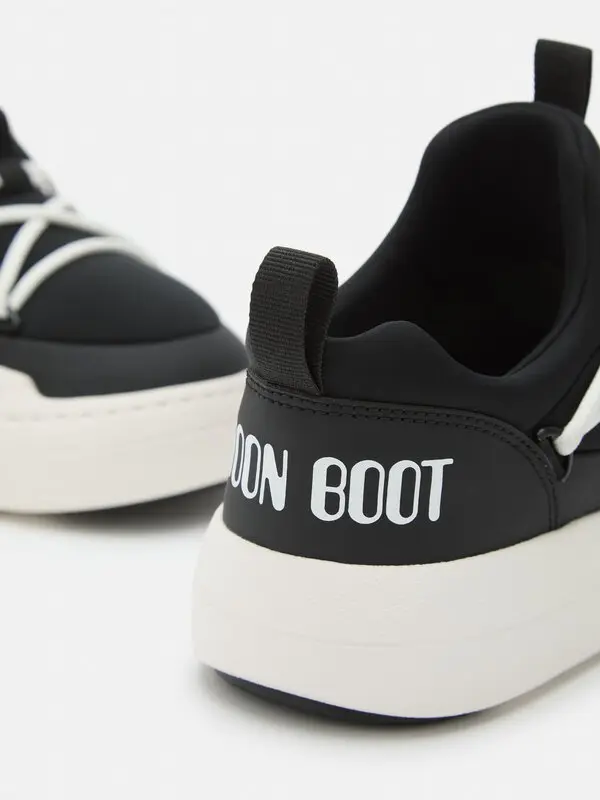 Moon Boot Lace-up Sneakers - Black