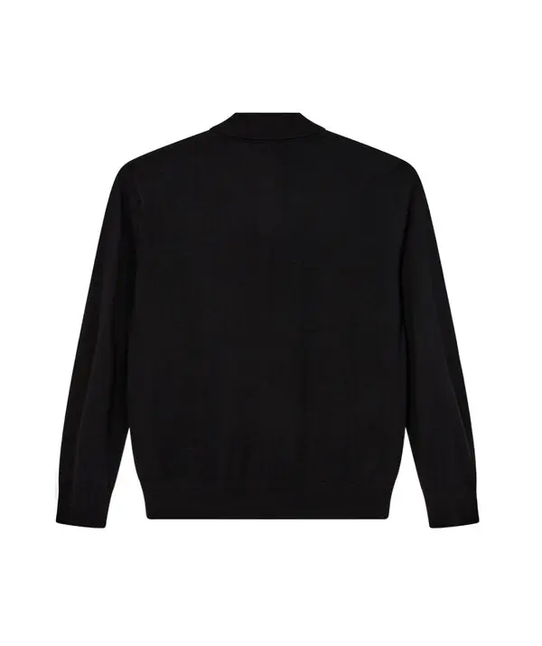 Dries Van Noten Long-sleeved Polo Sweater With Logo