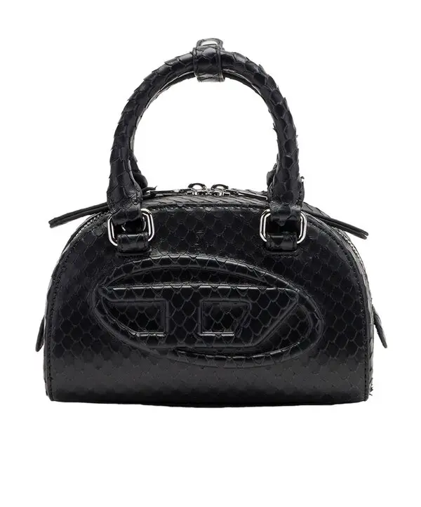DIESEL® 1dr Dome Mini Bowling Bag - Black