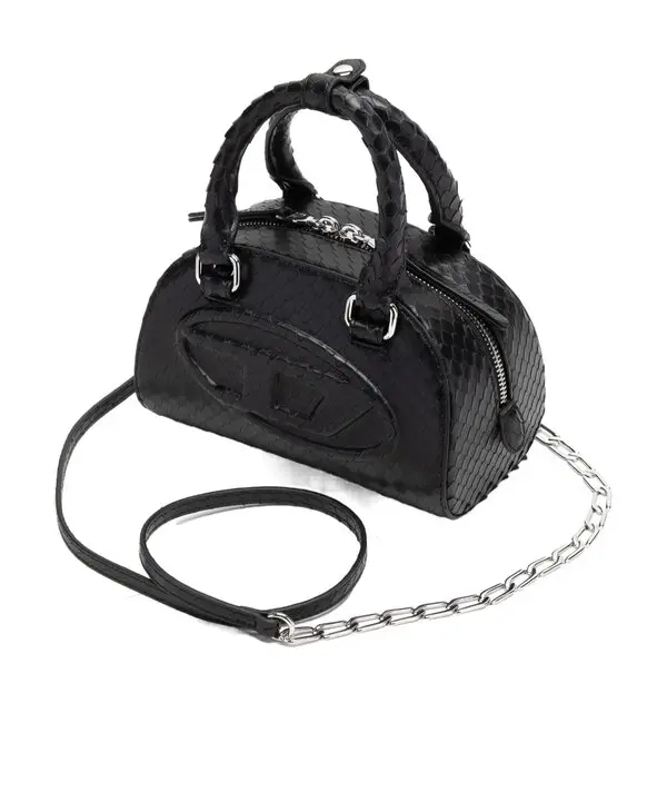 DIESEL® 1dr Dome Mini Bowling Bag - Black
