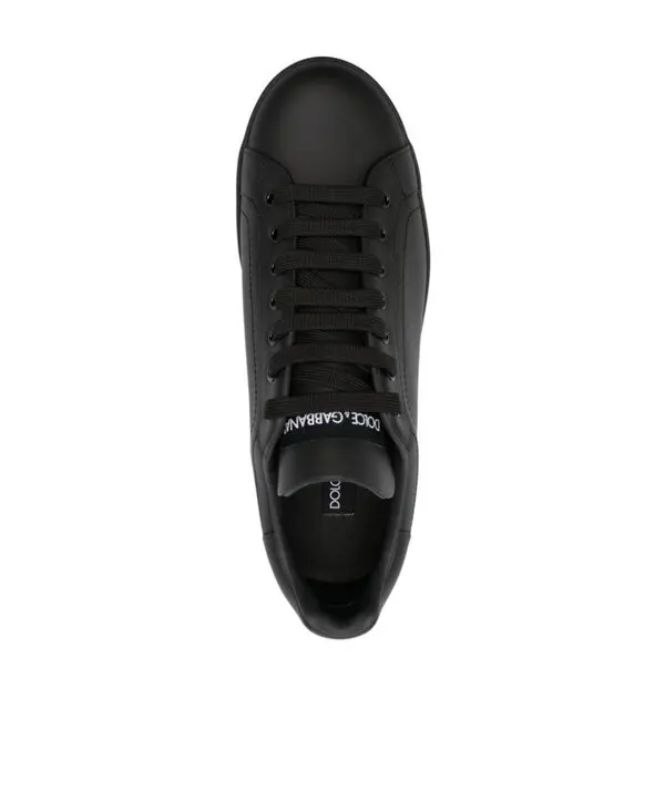 Dolce & Gabbana Portofino Lace-up Sneakers - Black