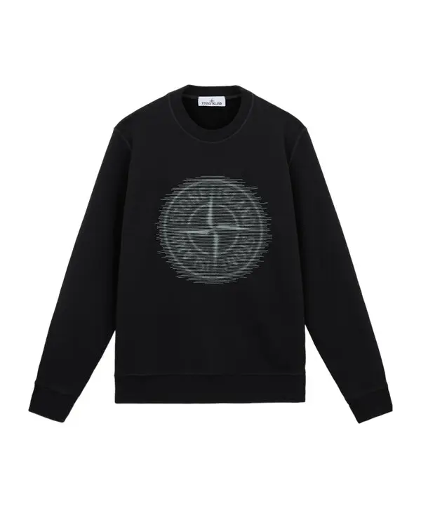 Stone Island Optical Three Embroidered Sweatshirt