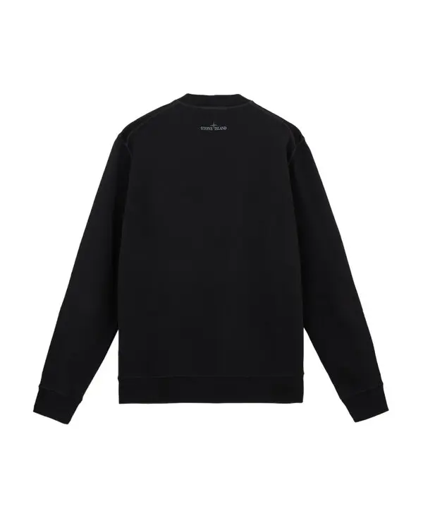 Stone Island Optical Three Embroidered Sweatshirt