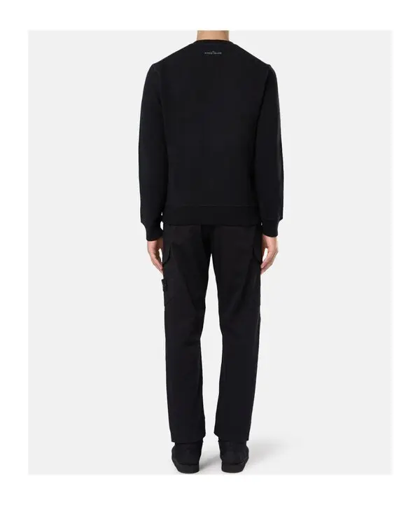 Stone Island Optical Three Embroidered Sweatshirt