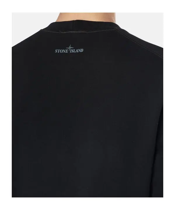 Stone Island Optical Three Embroidered Sweatshirt