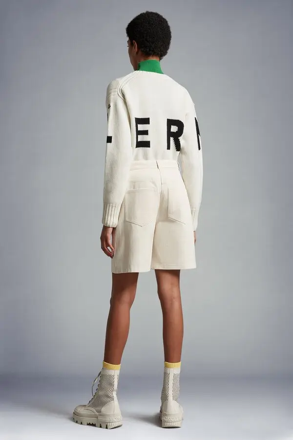 Moncler Cotton Shorts With Drawstring Waist
